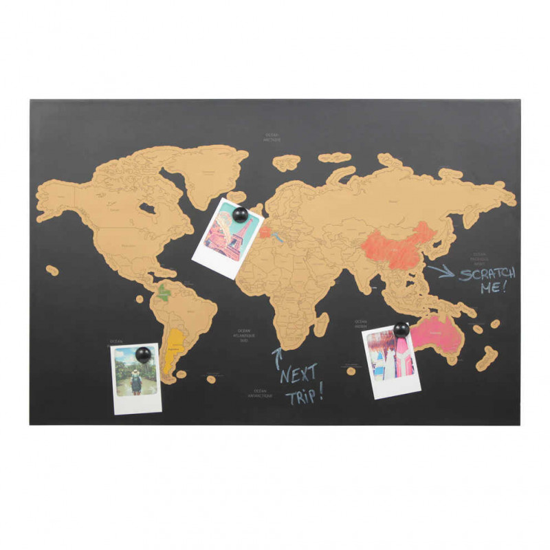 Scrach map, mapa de rascar para viajeros