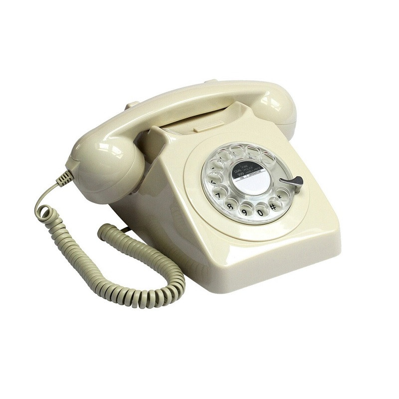 Teléfono retro beige