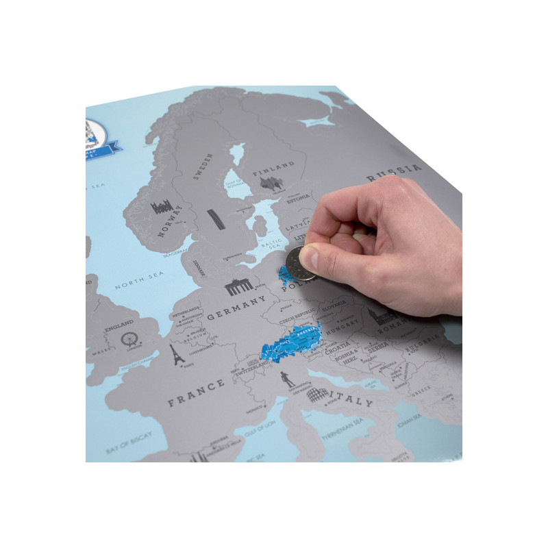 mapa de rascar Europa "Scrach map"