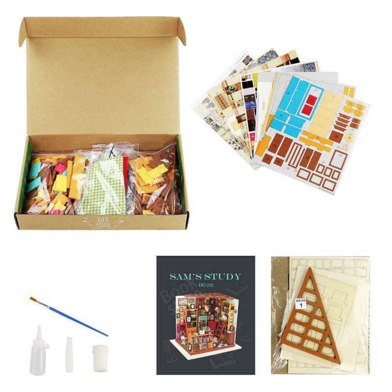 DIY: biblioteca en miniatura.