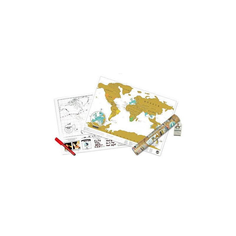 Scrach map, mapa de rascar para viajeros